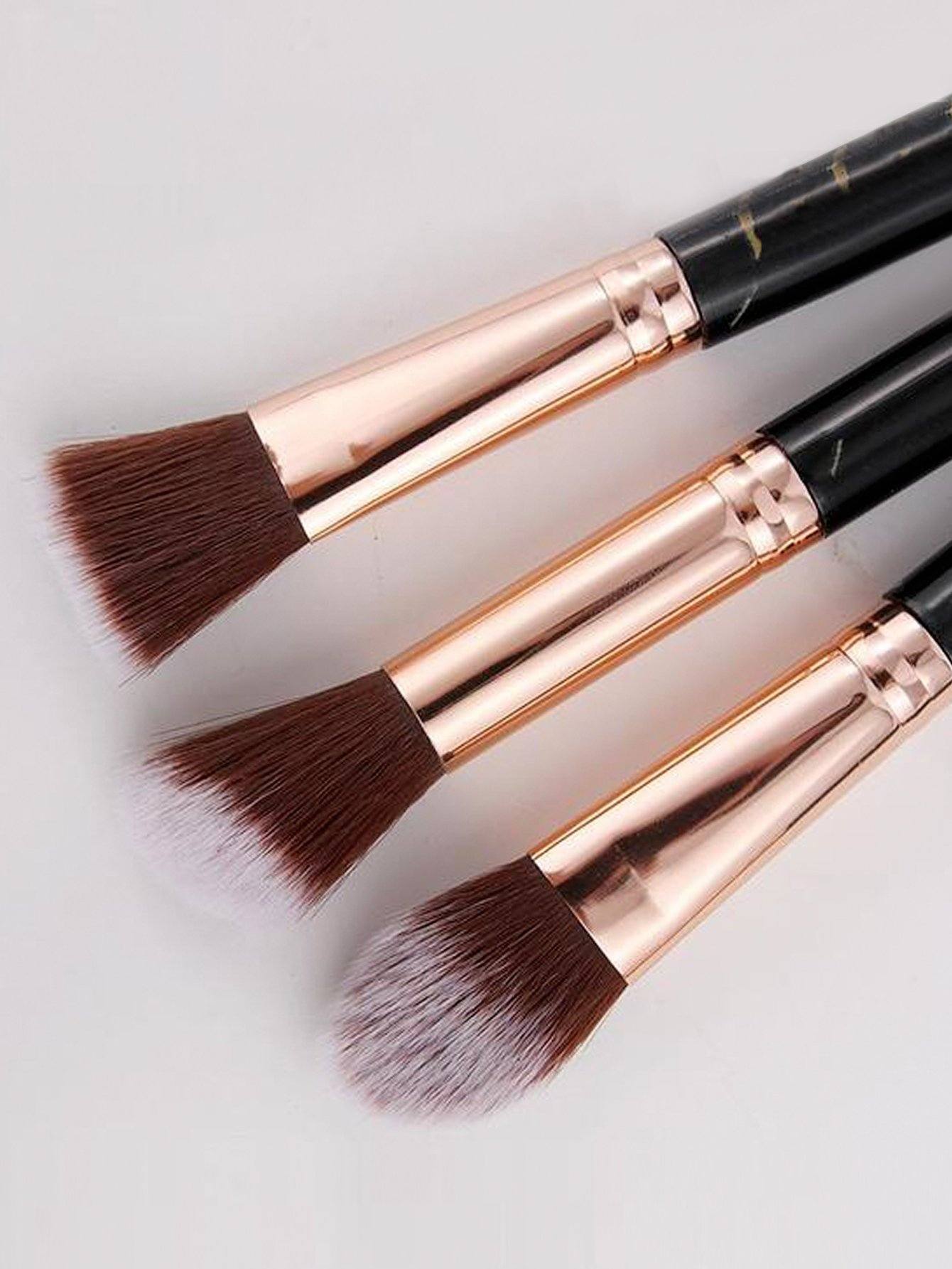 Black Marble Brush Set – Qingbeautyshop